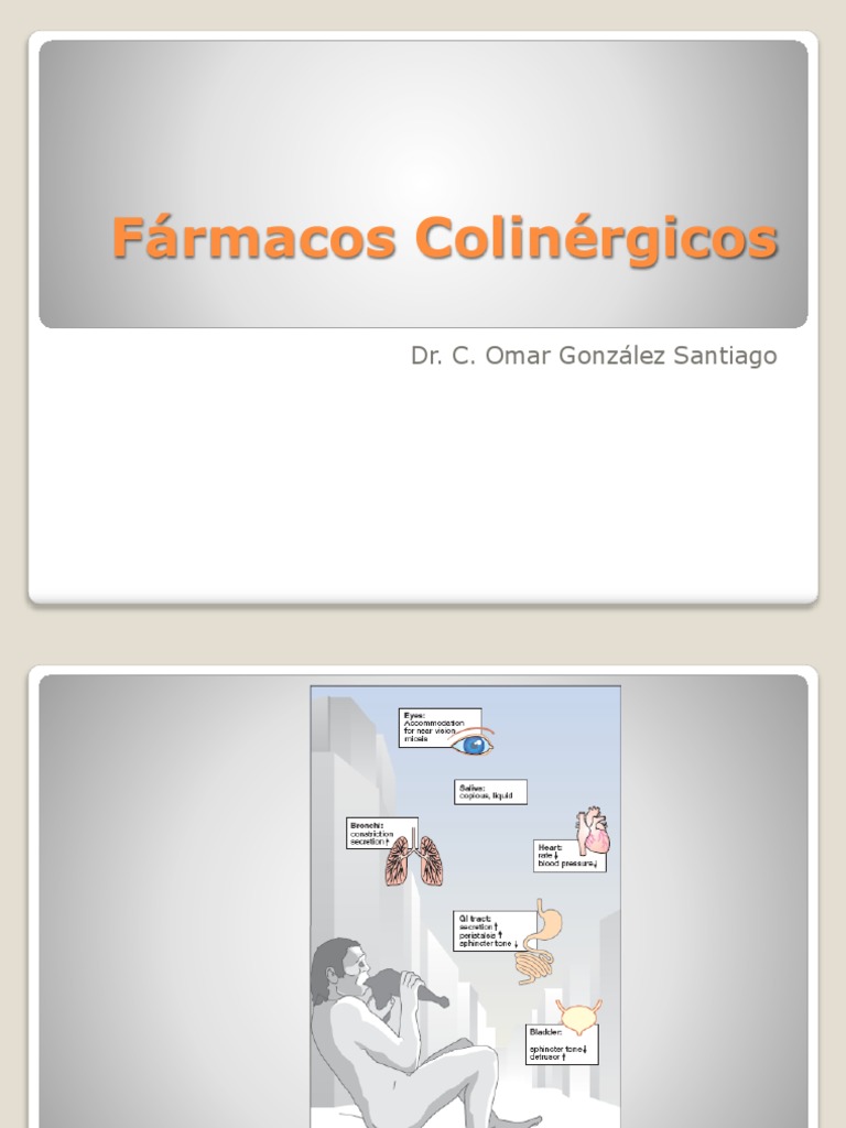 Fármacos Colinérgicos | PDF | Acetilcolina | Drogas