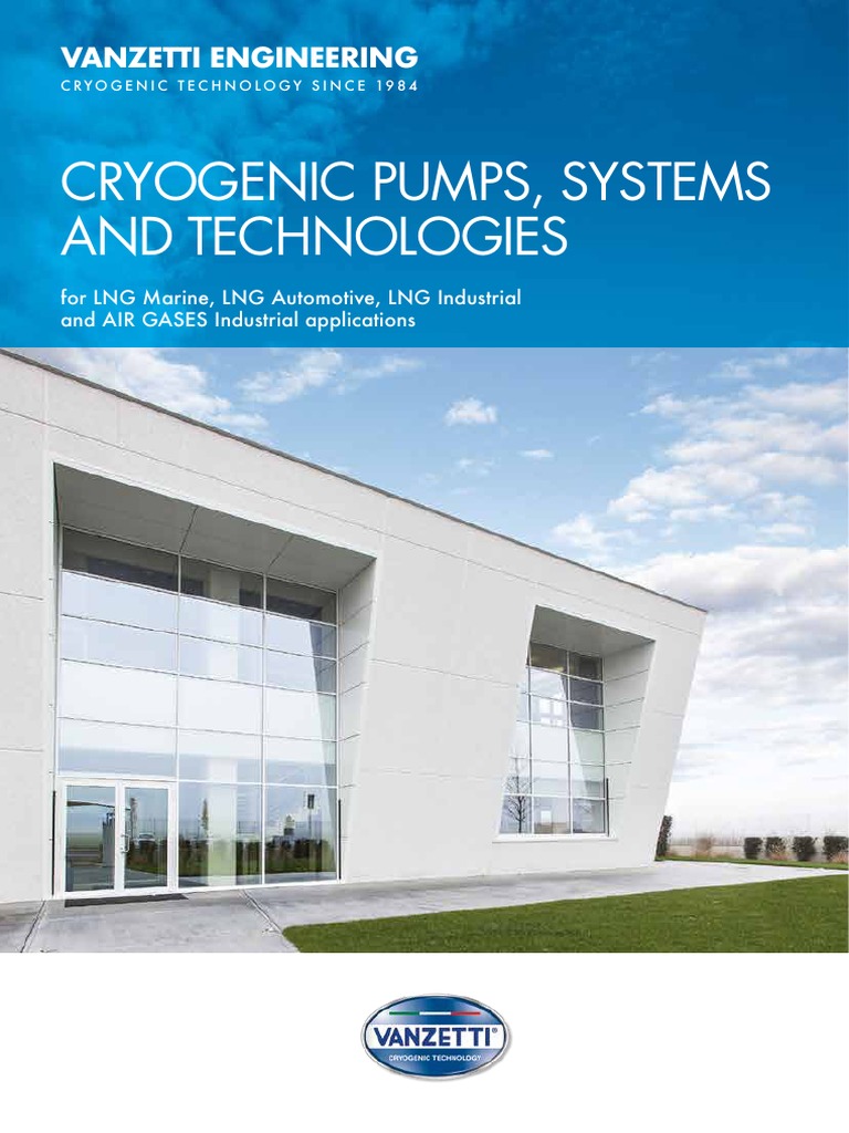 Vanzetti Engineering Cryogenic Pumps | PDF | Liquefied Natural Gas ...