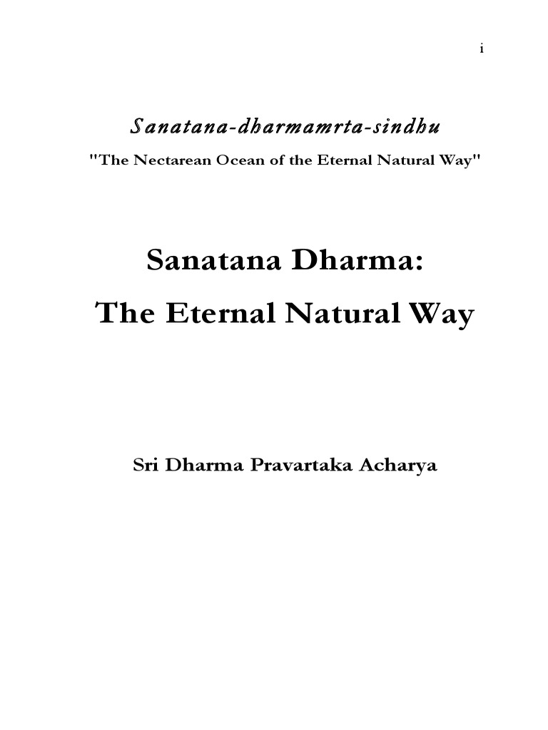 Pub - Sanata Dharma The Eternal Natural Way | PDF | Ātman (Hinduism ...