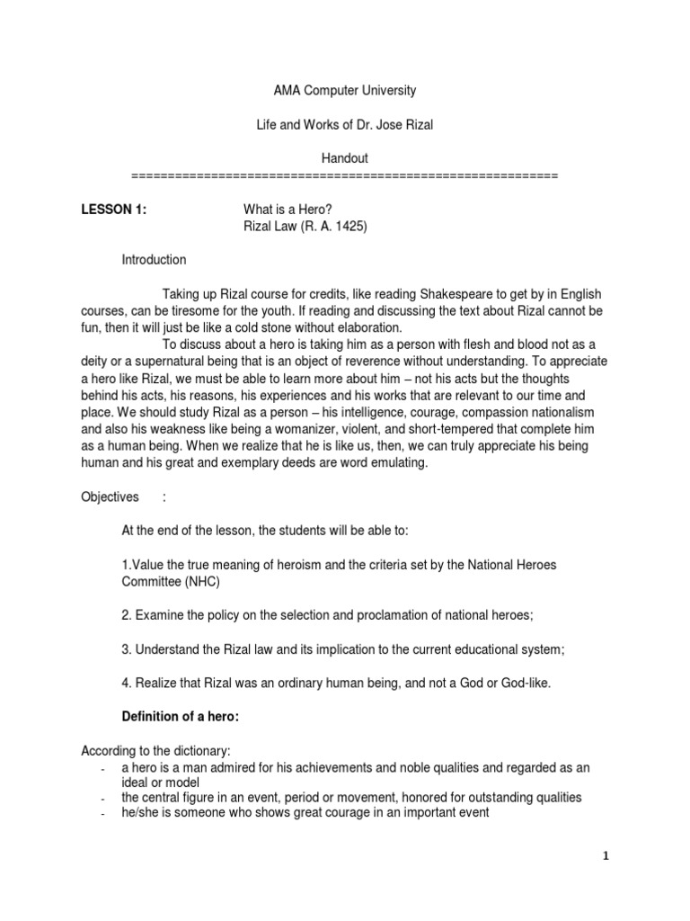 Rizal Module PDF | PDF