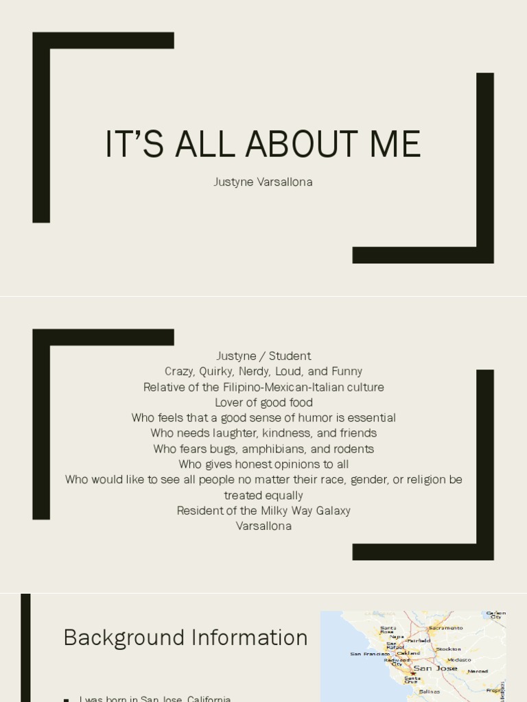 Its All About Me | PDF