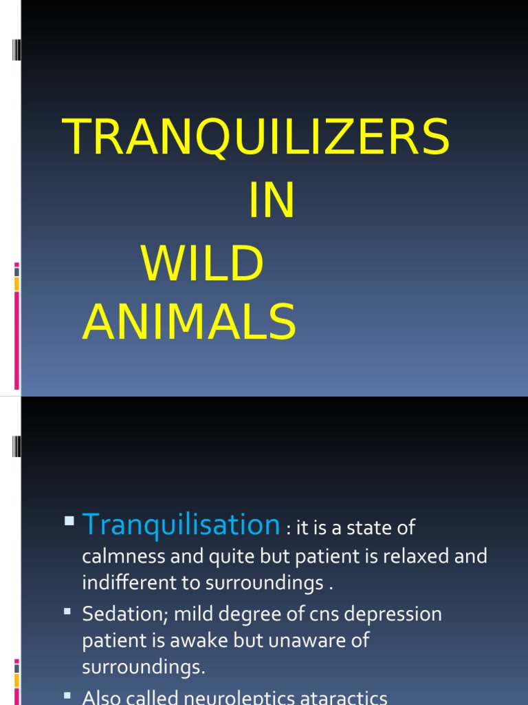 Tranquilization | PDF | Midazolam | Drugs Acting On The Nervous System