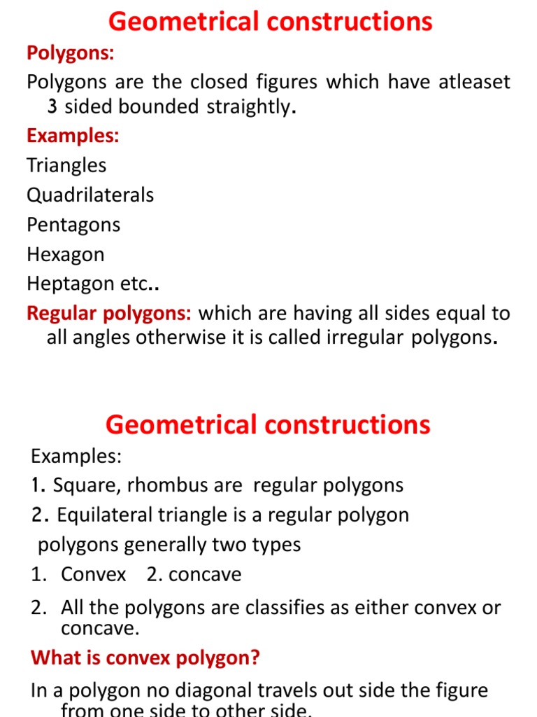Engineering Drawing Class 9 | PDF | Polygon | Triangle