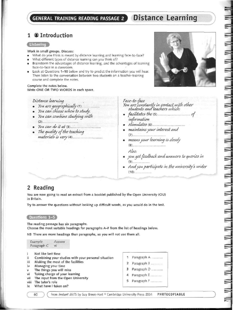 Distant Learning - General Reading - Student PDF | PDF
