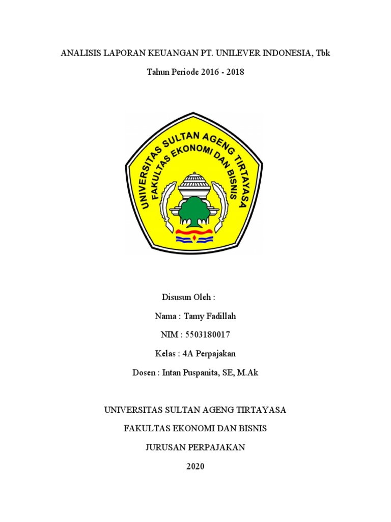 Analisis Laporan Keuangan PT Unilever | PDF