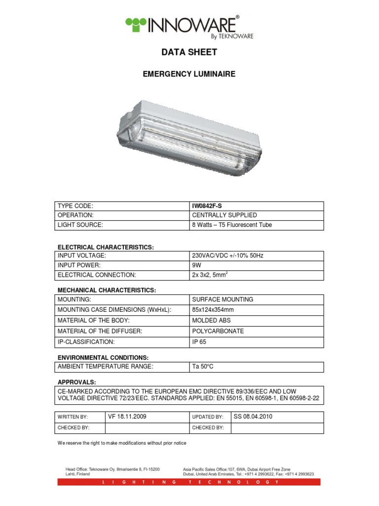 Emergency Lighting Surface | PDF