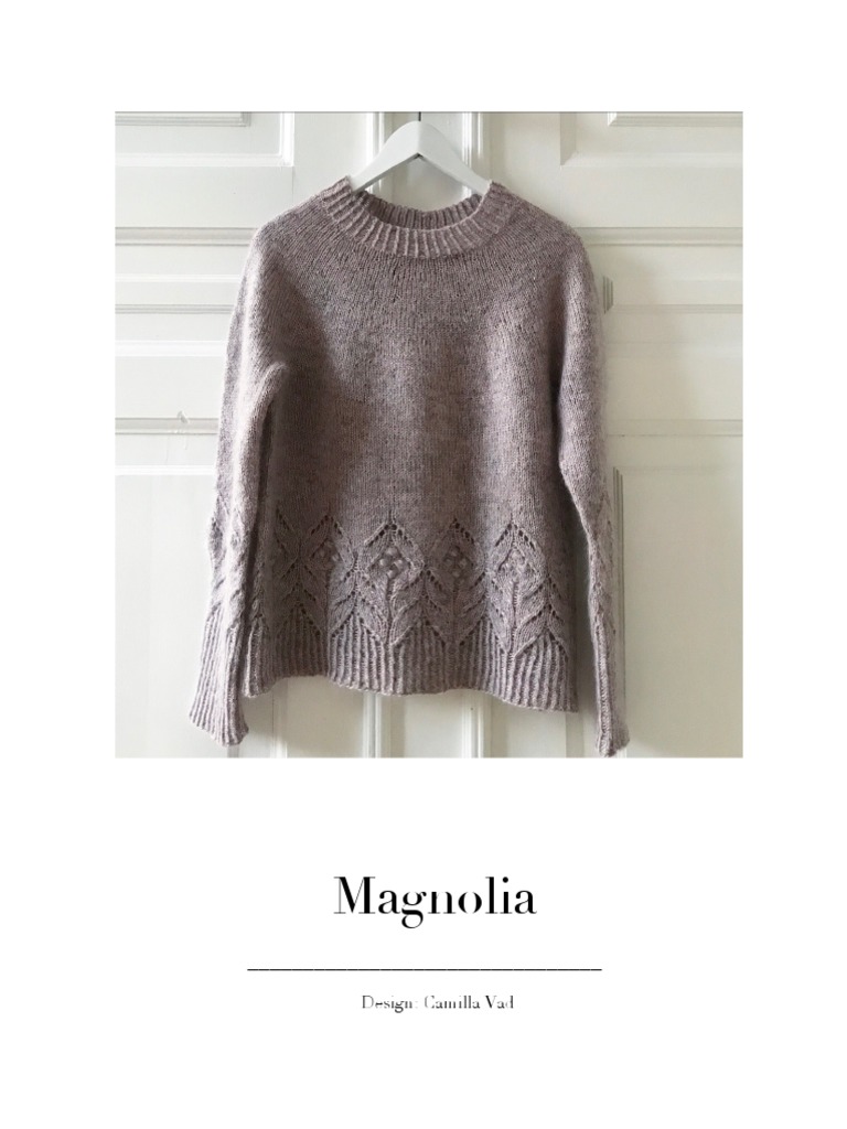 Camilla Vad - Magnolia - ENG PDF | PDF | Knitting | Textile Arts