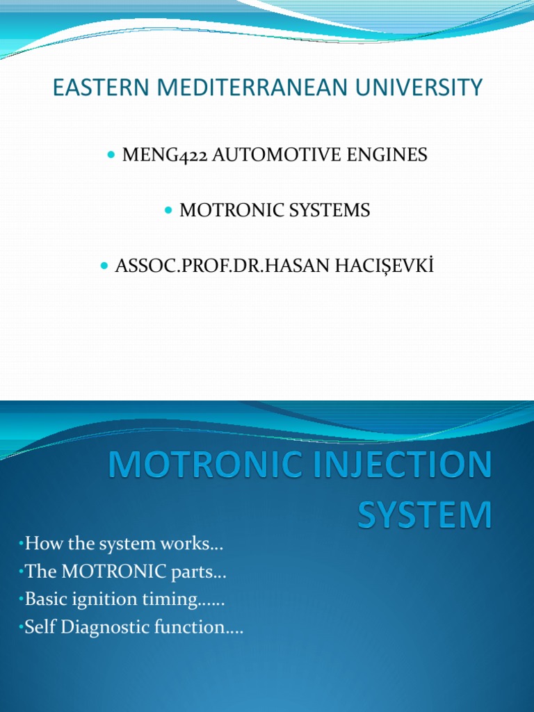 Motronic Injection System | PDF
