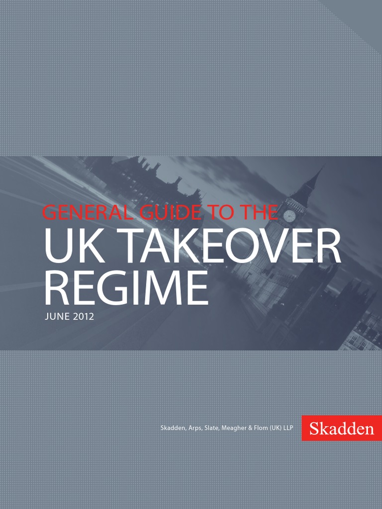 UK Takeover Regime: A Comprehensive Guide | PDF | Takeover | Mergers ...