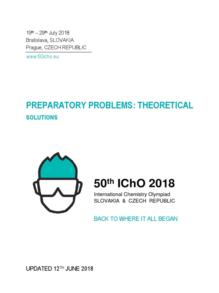 50 Icho 2018: Preparatory Problems: Theoretical | PDF | Chemical ...
