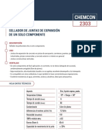 Ficha Tecnica Chemcon 2302 | PDF | Pascal (Unidad) | Materiales