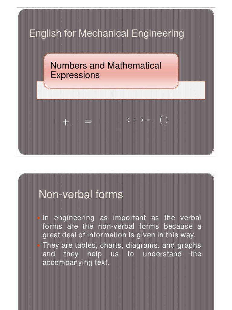 Numbers and Mathematical Expressions | PDF | Fraction (Mathematics ...