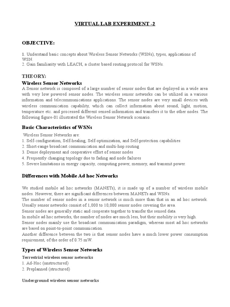 Virtual Lab Experiment - 2: Theory | Download Free PDF | Wireless ...