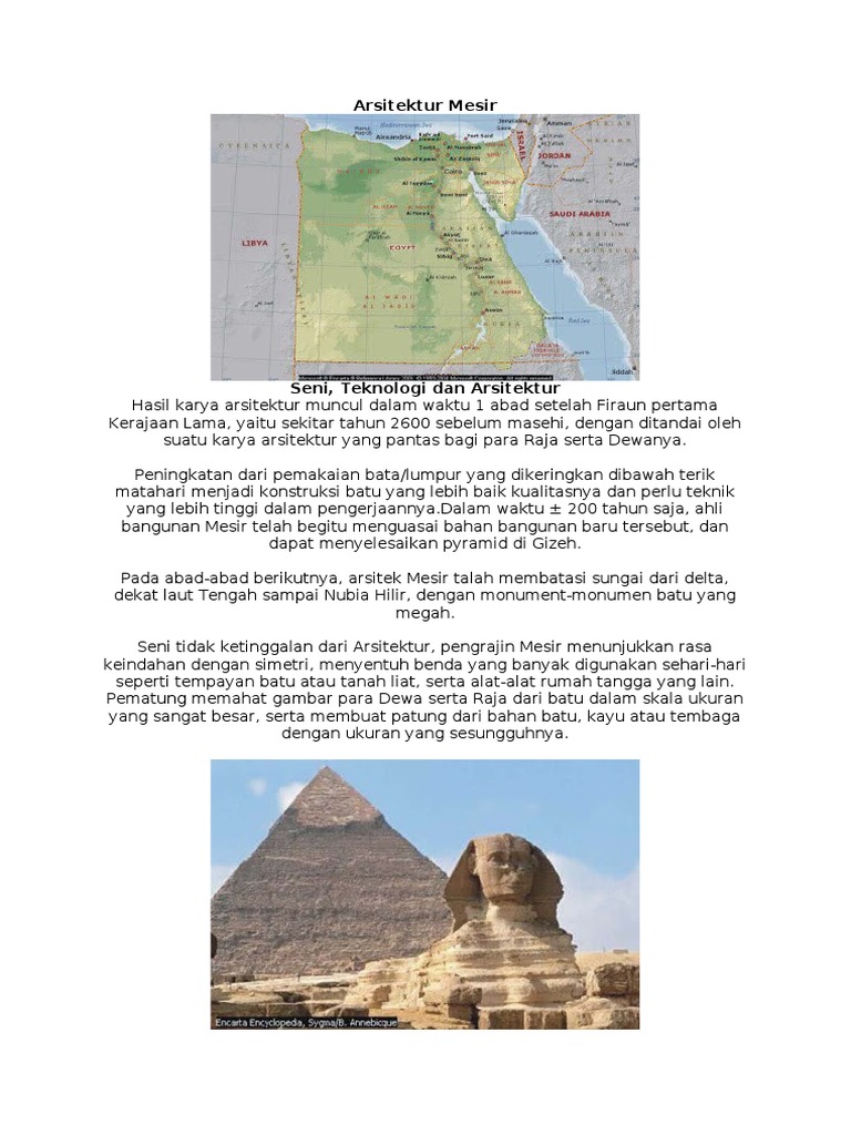 Arsitektur Mesir | PDF | Seni | Sejarah
