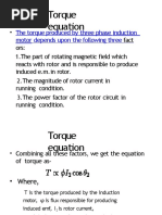 Torque Equation of 3-Phase Induction Motor | PDF