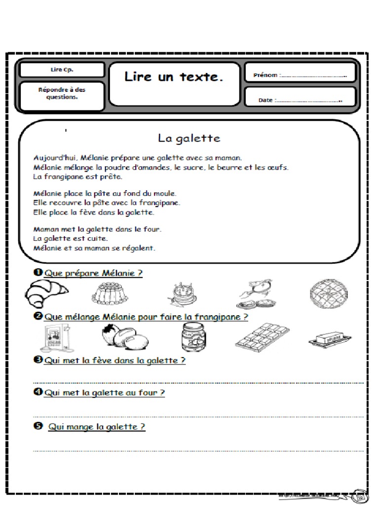 Exercices de Lecture Ce1 PDF | PDF