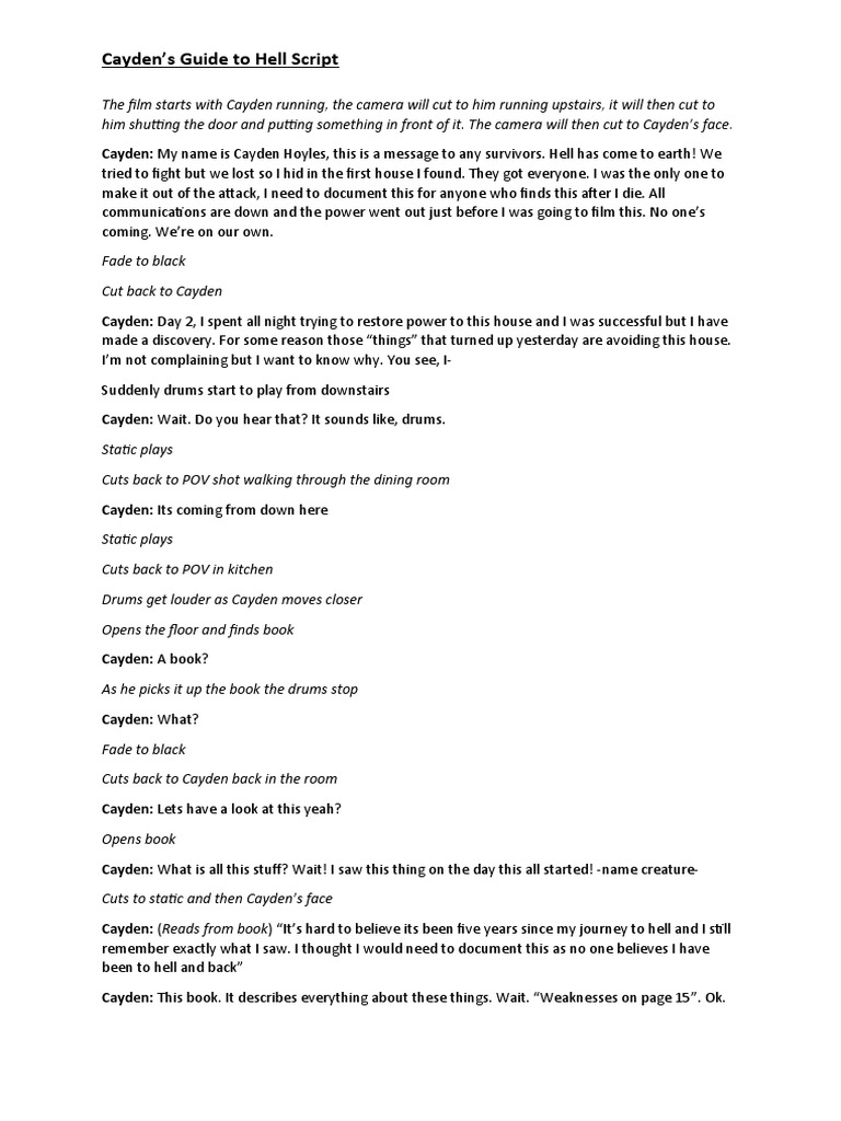 Final Project Script | PDF