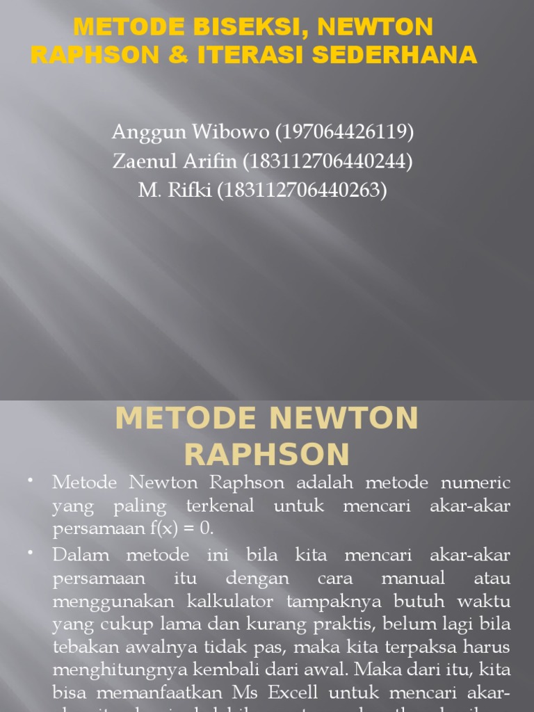 Tugas Metode Numerik | PDF