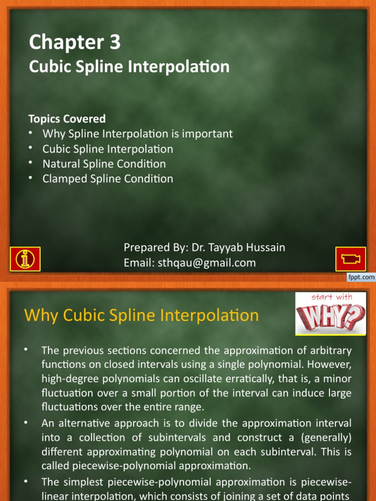 Lec 3 Spline Interpolation | PDF | Spline (Mathematics) | Interpolation