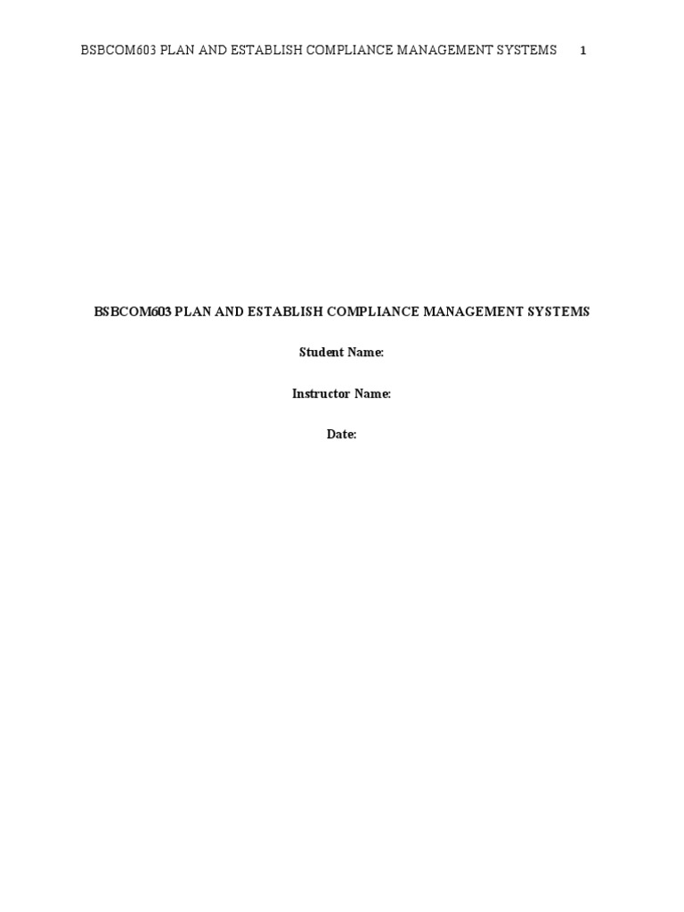 BSBCOM603 - Establish, Monitor and Review Plan | PDF | System ...
