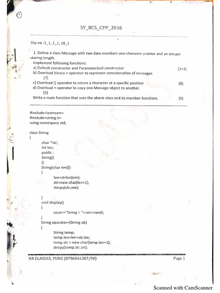CPP Solved Slips | PDF