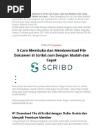 Cara Download Scribd Gratis | PDF