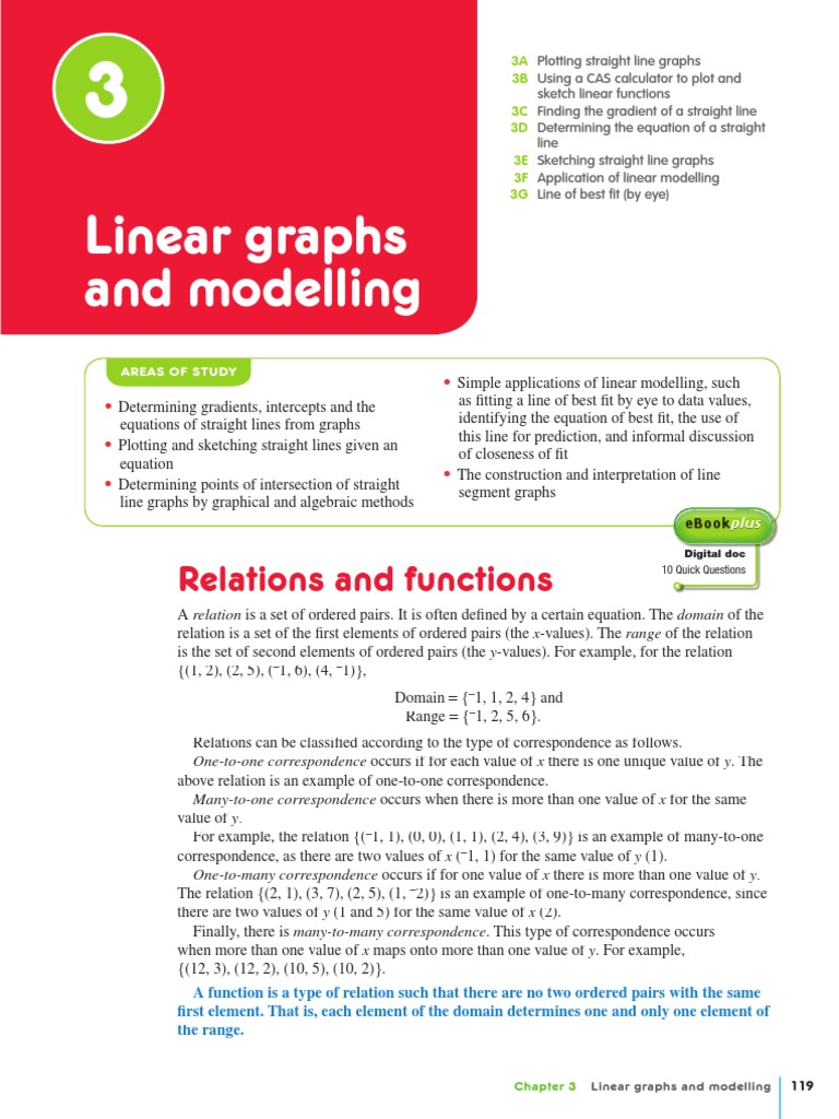 Ch03 Linear Graphs and Modelling PDF | PDF | Function (Mathematics ...