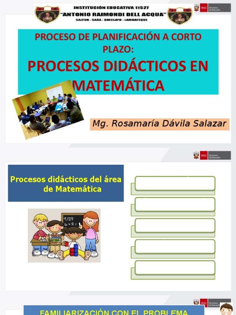 Procesos Didácticos En Matemática: Proceso De Planificación A Corto ...