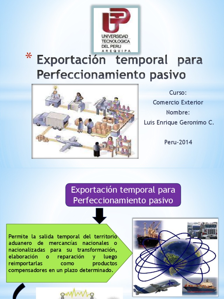 Exportacion Temporal | PDF | aduana | El comercio internacional