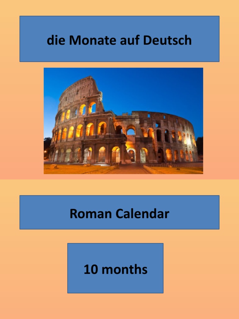 Die Monate Auf Deutsch | PDF