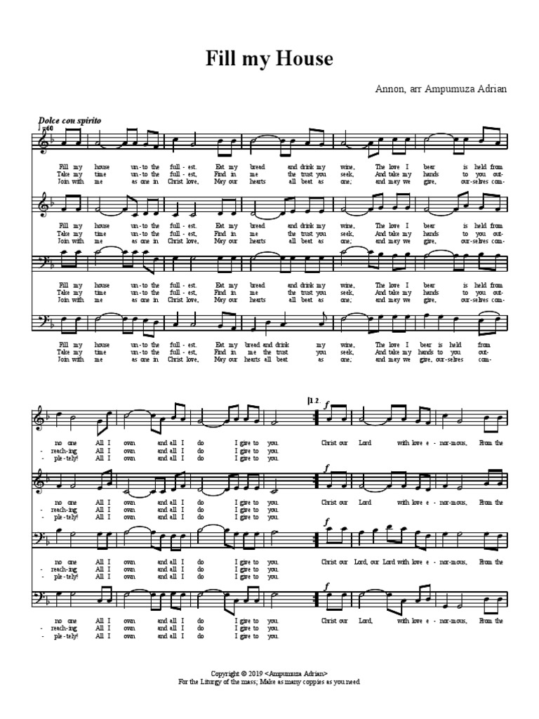 Fill My House PDF | PDF