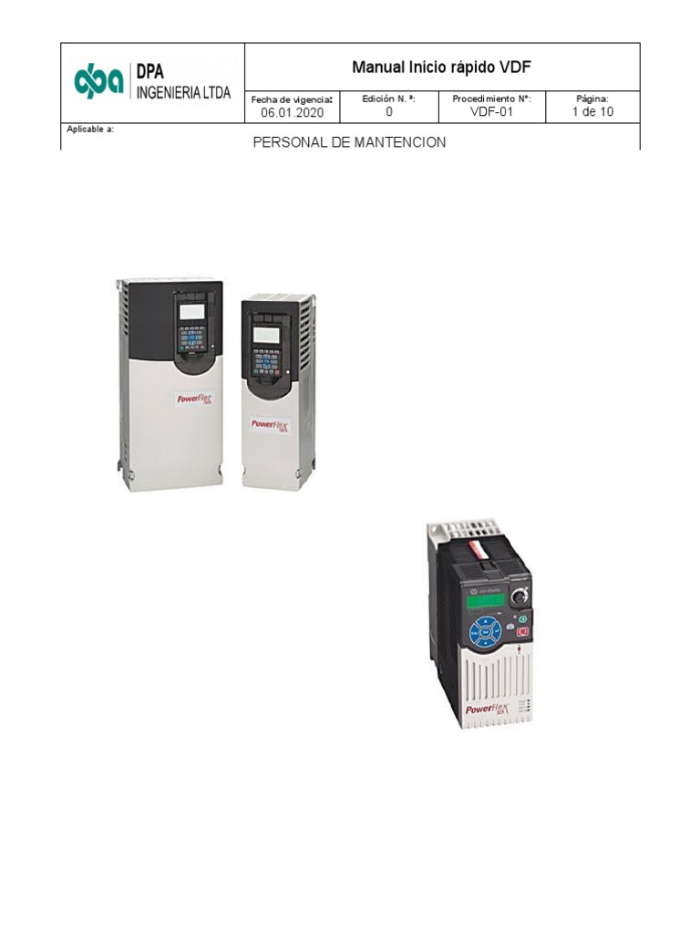 Manual VDF | PDF | Ingenieria Eléctrica | Informática