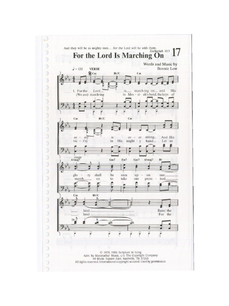 For The Lord Is MArching On | PDF