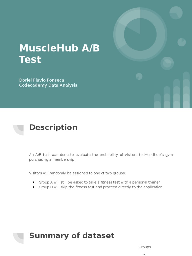 MuscleHub A - B Test