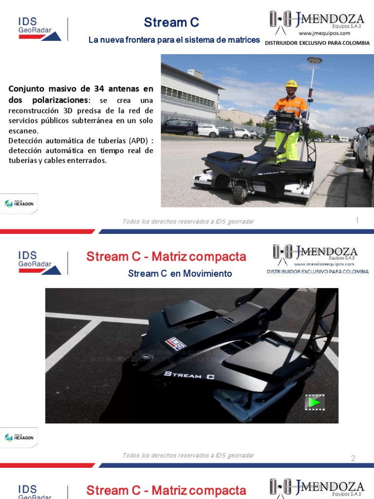 Catalogo Stream C - IDS GeoRadar Ok | PDF | Antena (Radio) | Software