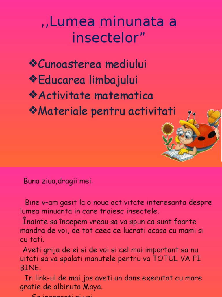 Lumea Minunata A Insectelor | PDF