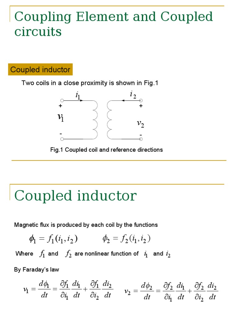 Coupled Circuits | PDF | Inductance | Transformer