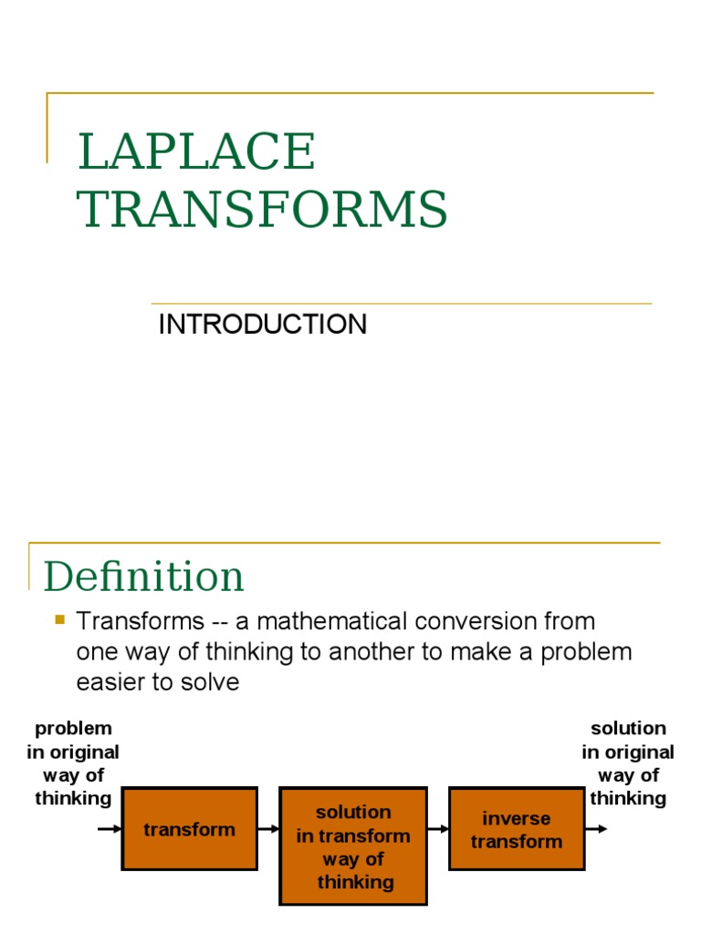 Laplace Transforms | Download Free PDF | Laplace Transform | Mathematical Analysis