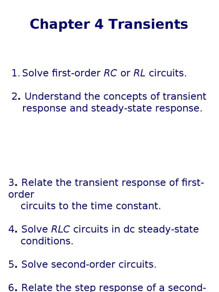 Transient Analysis | PDF | Electrical Network | Ordinary Differential ...