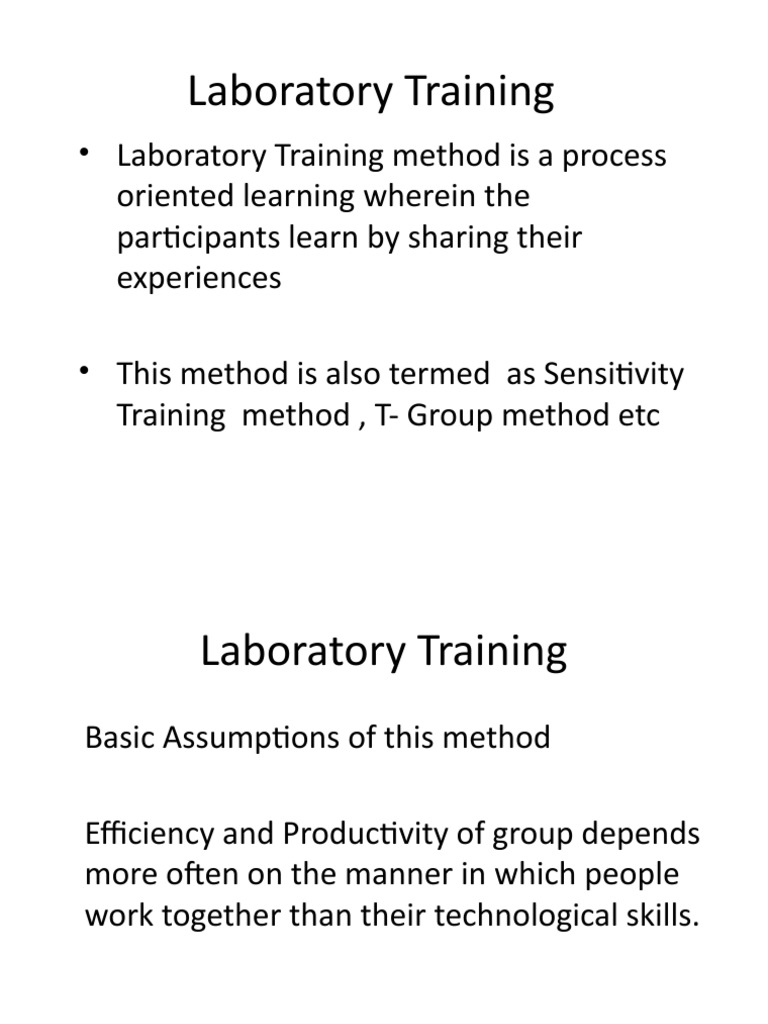 Laboratory Training | PDF | Interpersonal Communication | Leadership