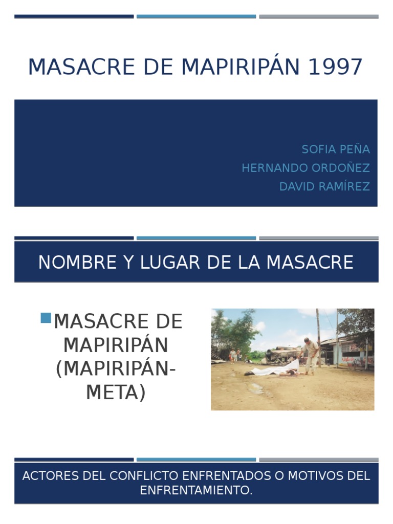 Masacre de Mapiripán 1997 | PDF