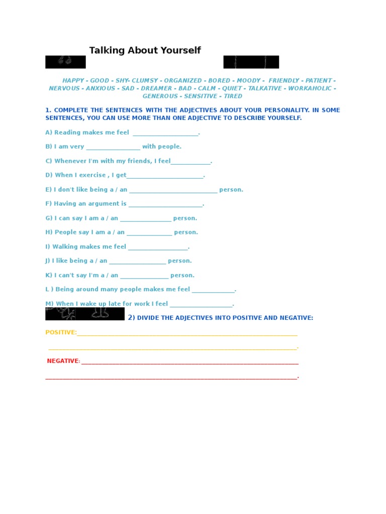 Talking About Yourself Conversation Topics Dialogs Fun Activities Games ...