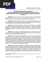 GPPB Resolution No. 07-2019 Liquidated Damages Revision | PDF | Damages | Liquidated Damages