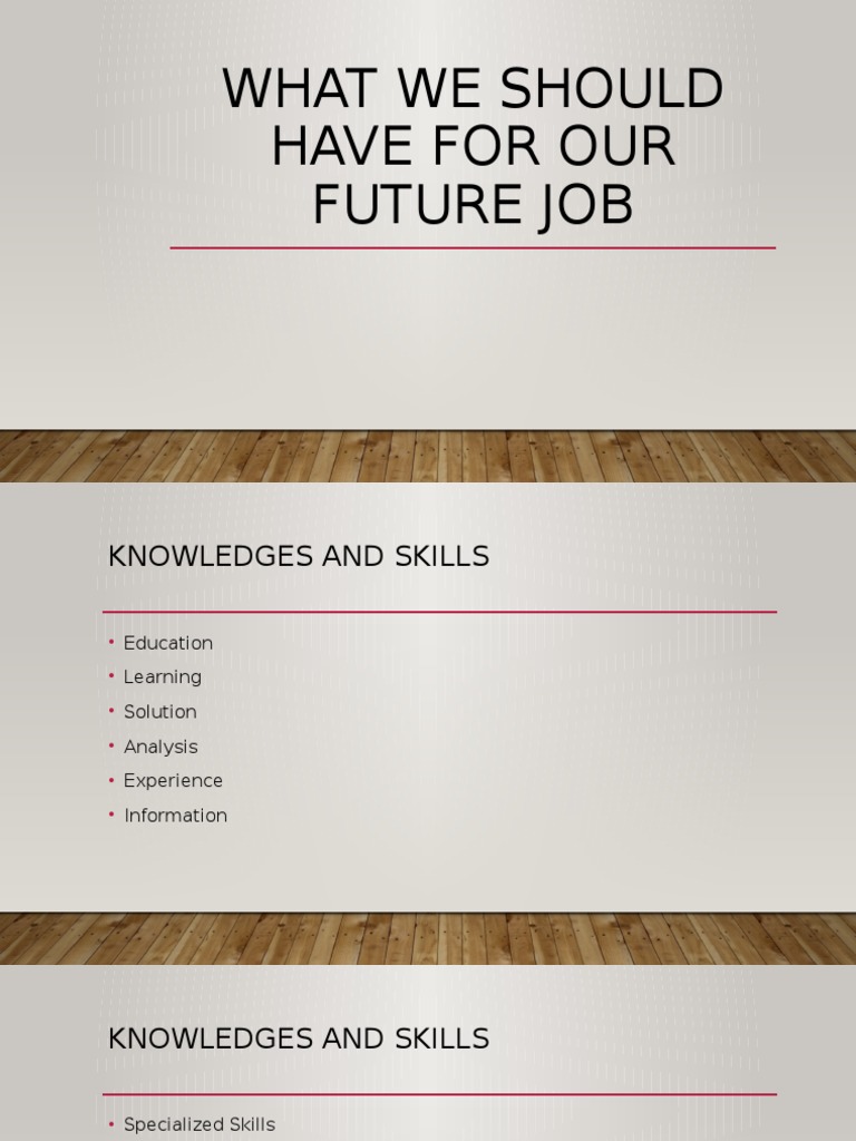 Essential Skills for Future Careers | PDF