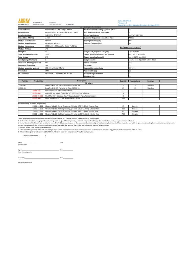 Tube End Cap: Project Specifications Sheet (Exhibit 1) | PDF | Screw ...
