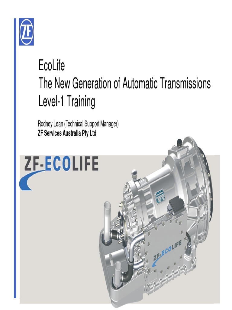 ZF EcoLife Transmission Overview | PDF | Transmission (Mechanics) | Clutch