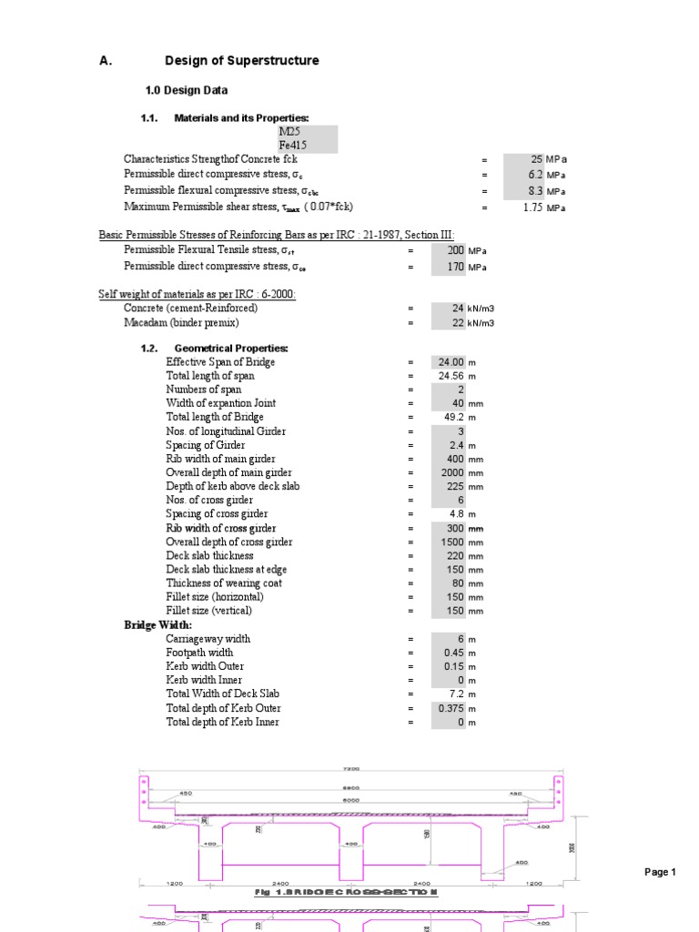 Bridge Superstructure Design Guide | PDF | Bending | Stress (Mechanics)