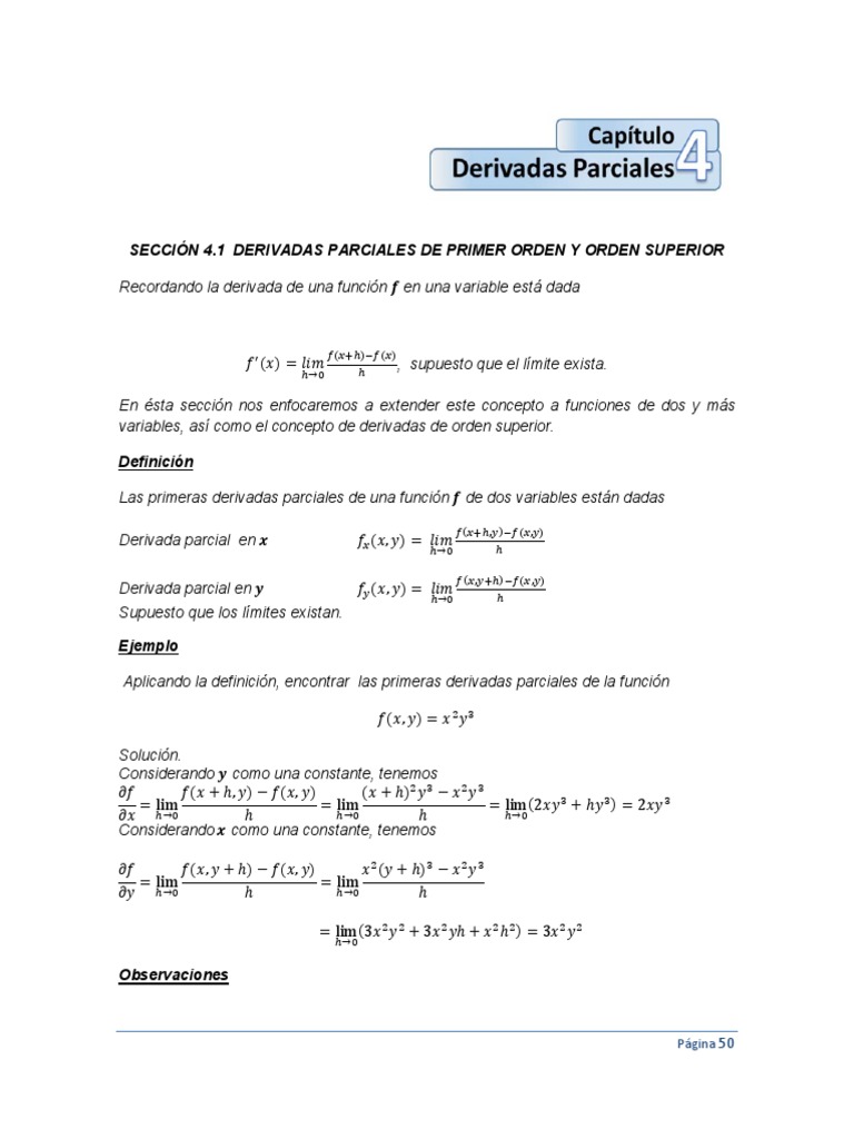 Cap 4 Derivadas Parciales | PDF | Derivado | Tangente