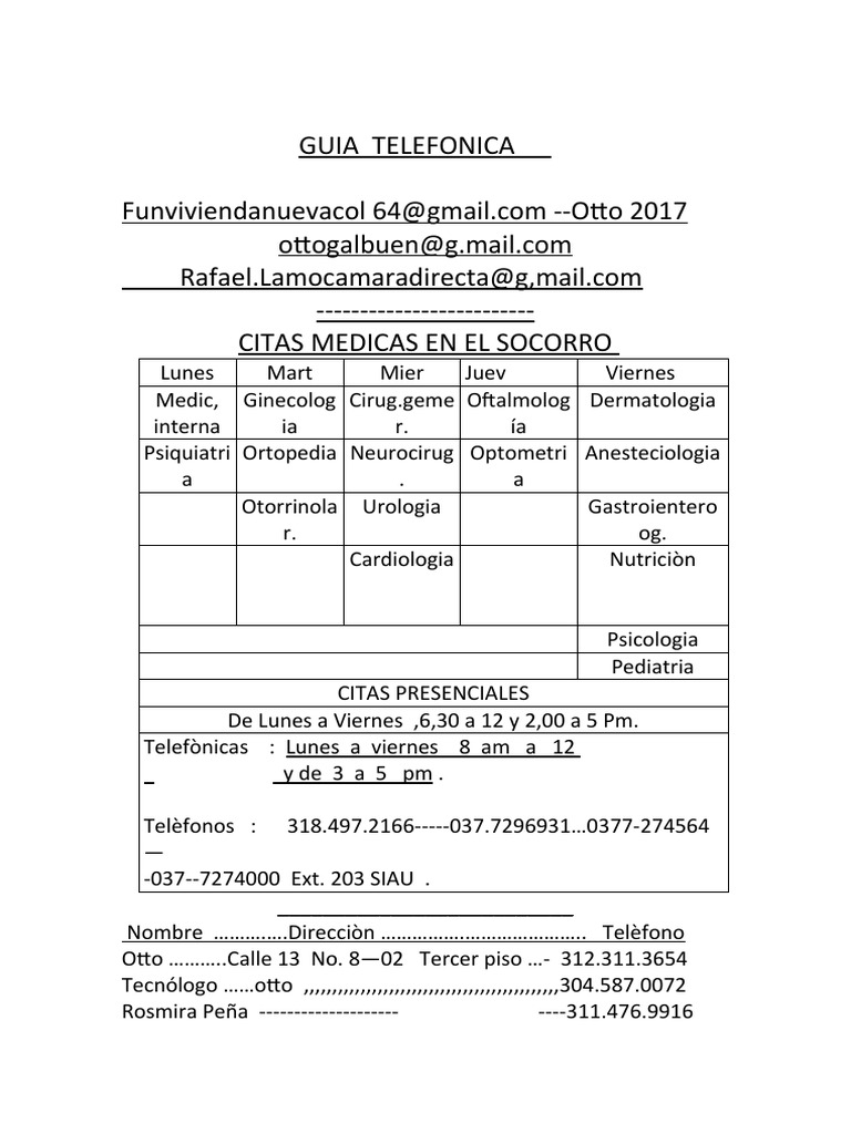 Guia Telefonica | PDF