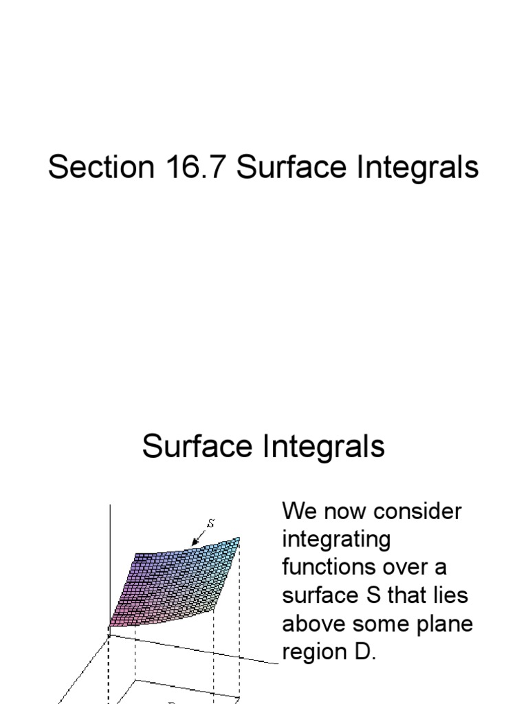 11surface Integrals | PDF | Integral | Theoretical Physics